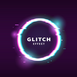 Glitch effect for frame Royalty Free Vector Image
