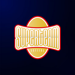 Sport emblem typography set super logo for your Vector Image