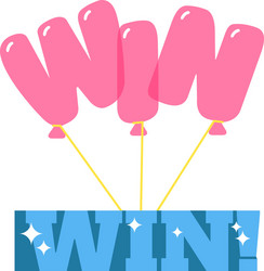 Win text set Royalty Free Vector Image - VectorStock