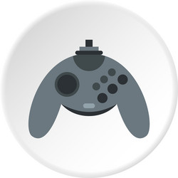 Joystick for playing games icon circle Royalty Free Vector