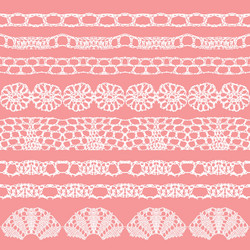 Lace Trim Brush Vector Images (94)