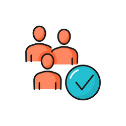 People icon in various color Royalty Free Vector Image