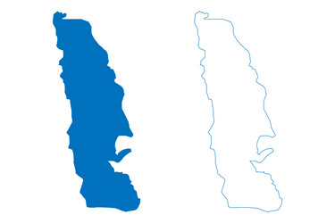 Lake sheshnag republic of india map scribble Vector Image