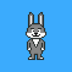 Pixel Rabbit Vector Images (over 310)