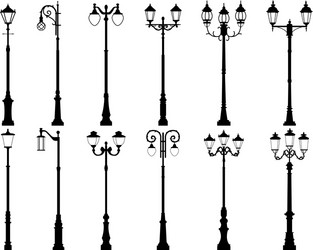 Lamp Post Silhouette Vector Images (over 1,600)