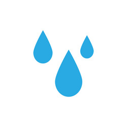 Abstract blue water drop template Royalty Free Vector Image