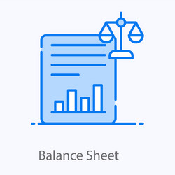 Balance sheet Royalty Free Vector Image - VectorStock