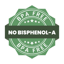 Certified bpa free badge seal label stamp Vector Image