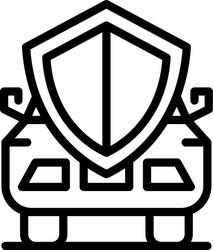 Police safe key icon outline style Royalty Free Vector Image