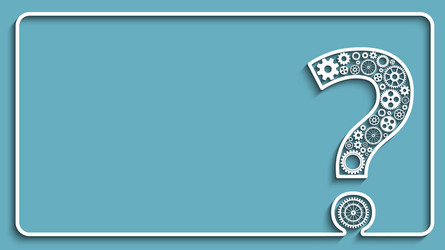 Question mark low poly wireframe mesh looks like Vector Image