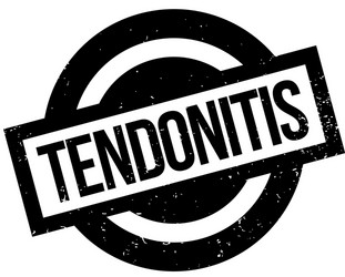 Tendonitis rubber stamp Royalty Free Vector Image