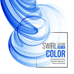 Blue swirl line abstract background Royalty Free Vector