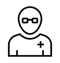 Hacker line icon Royalty Free Vector Image - VectorStock