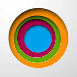 Paper round holes Royalty Free Vector Image - VectorStock