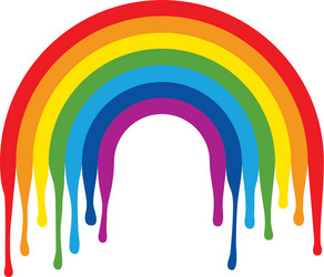 Colorful rainbow arc Royalty Free Vector Image
