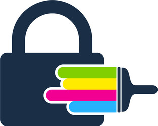 Padlock lock security safety encryption Royalty Free Vector