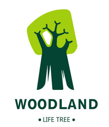 Logo tree ecology nature icon or symbol Royalty Free Vector