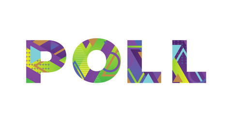 Opinion poll by conducting a series of questions Vector Image