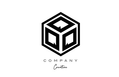 Q cube alphabet letter logo icon design Royalty Free Vector