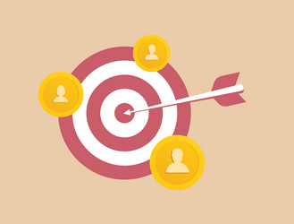 Target customer sales generation audience Vector Image