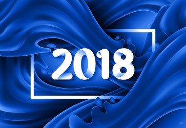 Twenty eighteen lettering with sparkles Royalty Free Vector