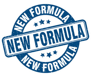 New formula stamp new formula label round grunge Vector Image