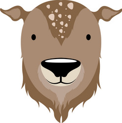 Isolated cute reindeer character avatar Royalty Free Vector