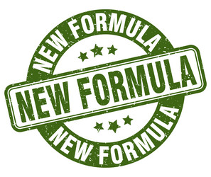 New formula stamp new formula label round grunge Vector Image