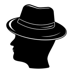 Trilby Hat Silhouette Vector Images (61)