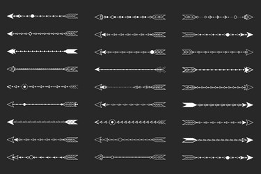 Native american indian arrow with wording wild Vector Image