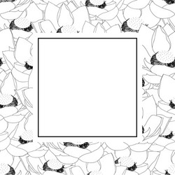 Black and White Lotus Borders Vector Images (over 100)