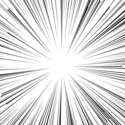 Motion radial zoom speed line on white background Vector Image