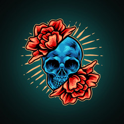 Hacker mascot esport logo design Royalty Free Vector Image