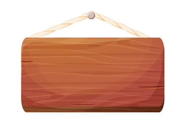 Wooden plank frame game ui asset textured piece Vector Image