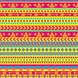 Blue mexican pattern Royalty Free Vector Image