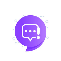 Comment new reply icon Royalty Free Vector Image