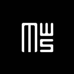 Mw letter logo design mw simple and modern logo Vector Image