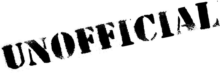 Unofficial rubber stamp Royalty Free Vector Image