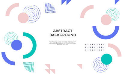 Colorful abstract geometric shapes design Vector Image