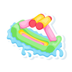 Inflatable watercraft Royalty Free Vector Image