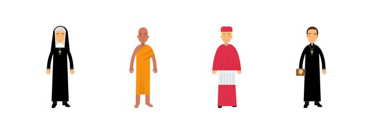 Man and woman representatives of different Vector Image