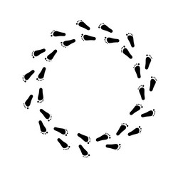 Circle Footsteps Shoe Vector Images (over 260)