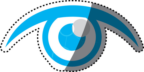 Eye looking symbol Royalty Free Vector Image - VectorStock