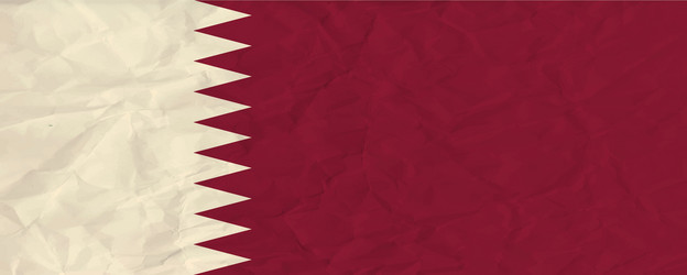 Qatar flag Royalty Free Vector Image - VectorStock
