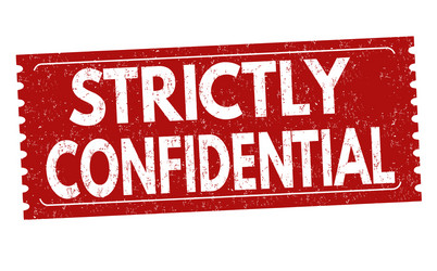 Strictly confidential grunge rubber stamp Vector Image