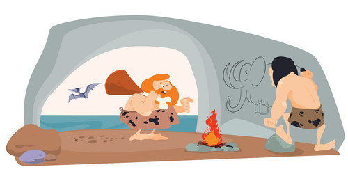 Paleolithic Cartoon Neolithic Vector Images (44)