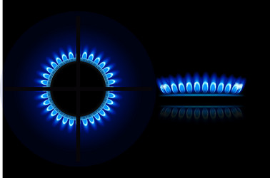 Flame on both sides Royalty Free Vector Image - VectorStock