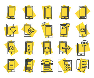 Phone call on a white background Royalty Free Vector Image