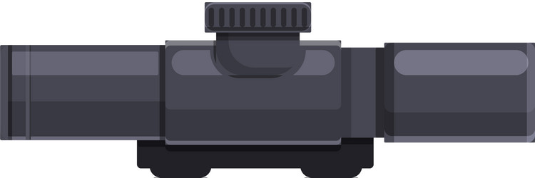 Telescopic sight icon cartoon style Royalty Free Vector