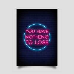 You awesome neon signs style text Royalty Free Vector Image